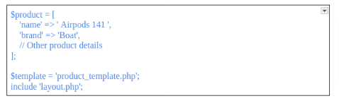 Explain the Two-Step View pattern with an example in PHP
